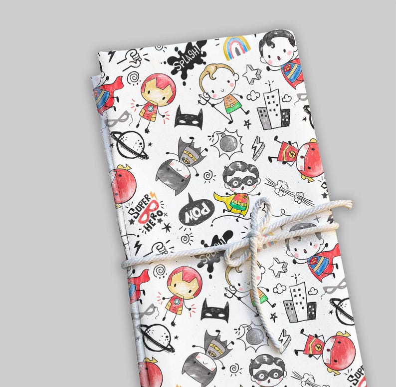 Cute Hero Hand Drawn ,doodle Clipart, Seamless Pattern, Instant ...
