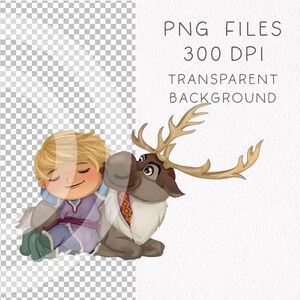 Cute Prince With Animals Clipart Set1 Instant Download PNG File - 300 ...
