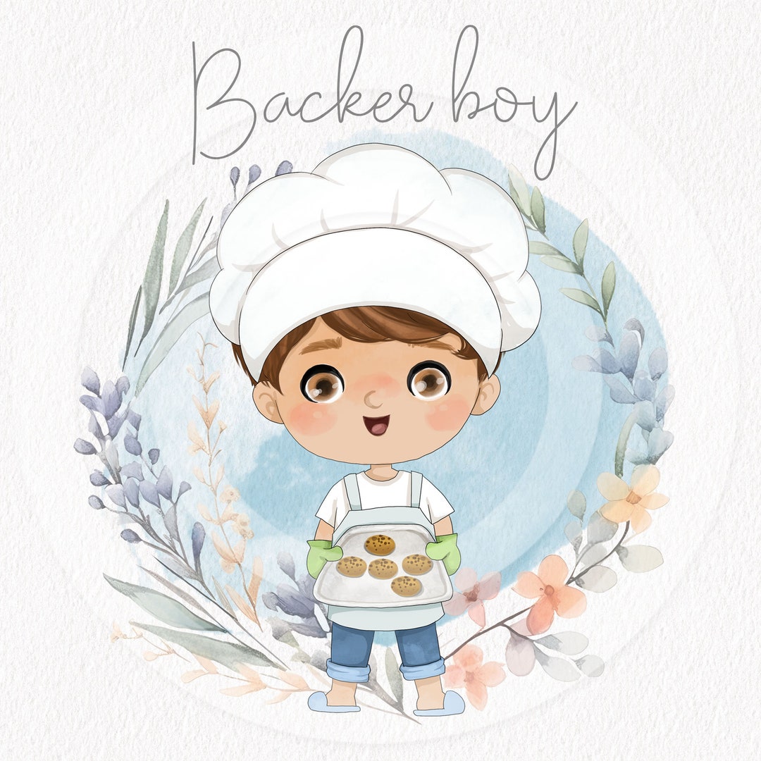 Baker Boys Clipart PNG Files 300 Dpi. - Etsy