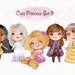 Cute Princess Inspiration Clipart PNG Set 3,PNG Files 300 Dpi. - Etsy