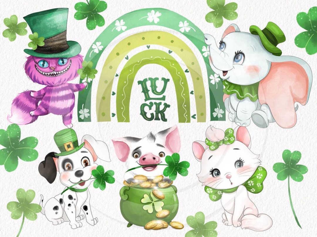 St. Patrick's Day Animals Clipart PNG Files 300 Dpi. - Etsy