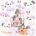 Cute Pastel Ghost Clipart, Halloween Pastel Clipart PNG Files 300 Dpi ...