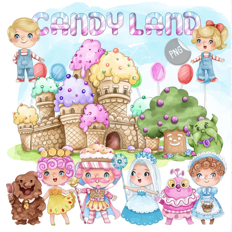 Christmas Candy Land Png - Etsy