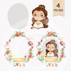 Believe in Love Cute Girl Clipart Instant Download PNG File - 300 Dpi ...