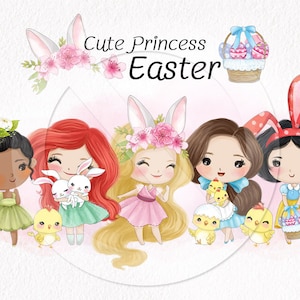 Easter Girls , Cute Girls Easter Clipart PNG Files 300 Dpi. - Etsy