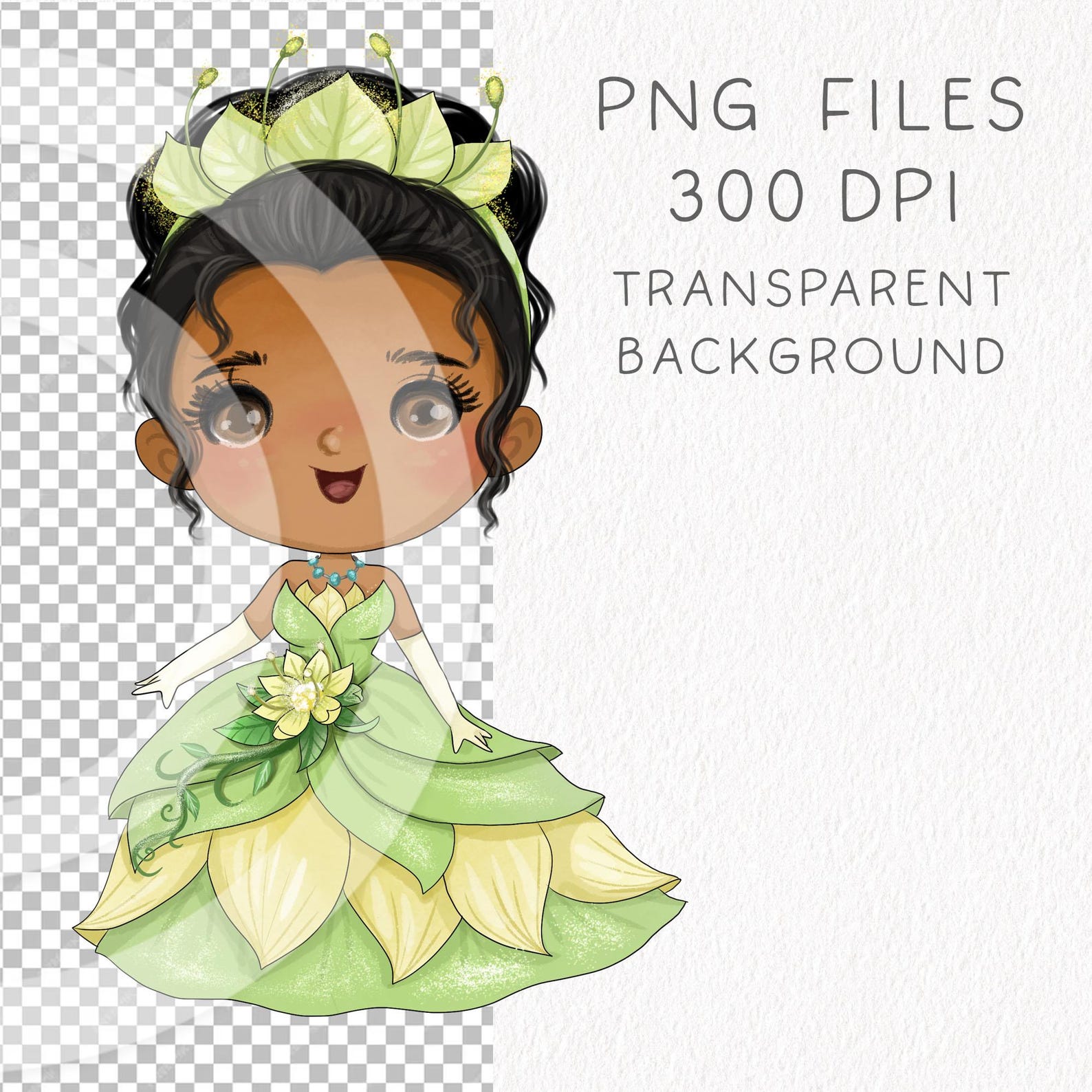 Cute Princess Inspiration Clipart PNG Set 1,PNG Files 300 Dpi. - Etsy
