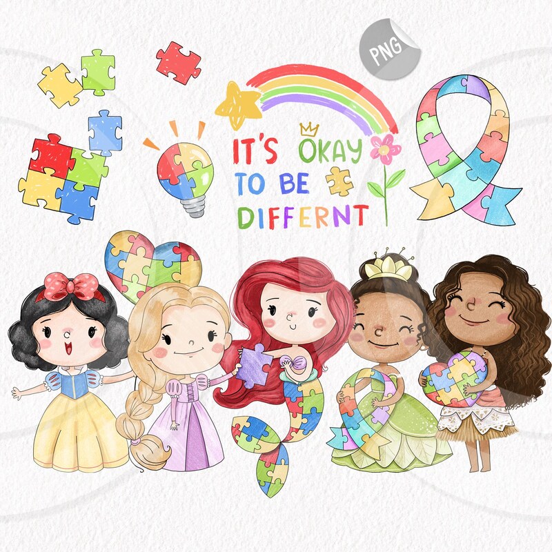 Autism Awareness Clipart - Etsy