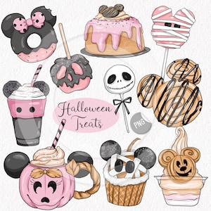 Halloween Treats Clipart ,sweet and Spooky Clipart, PNG File - 300 Dpi ...