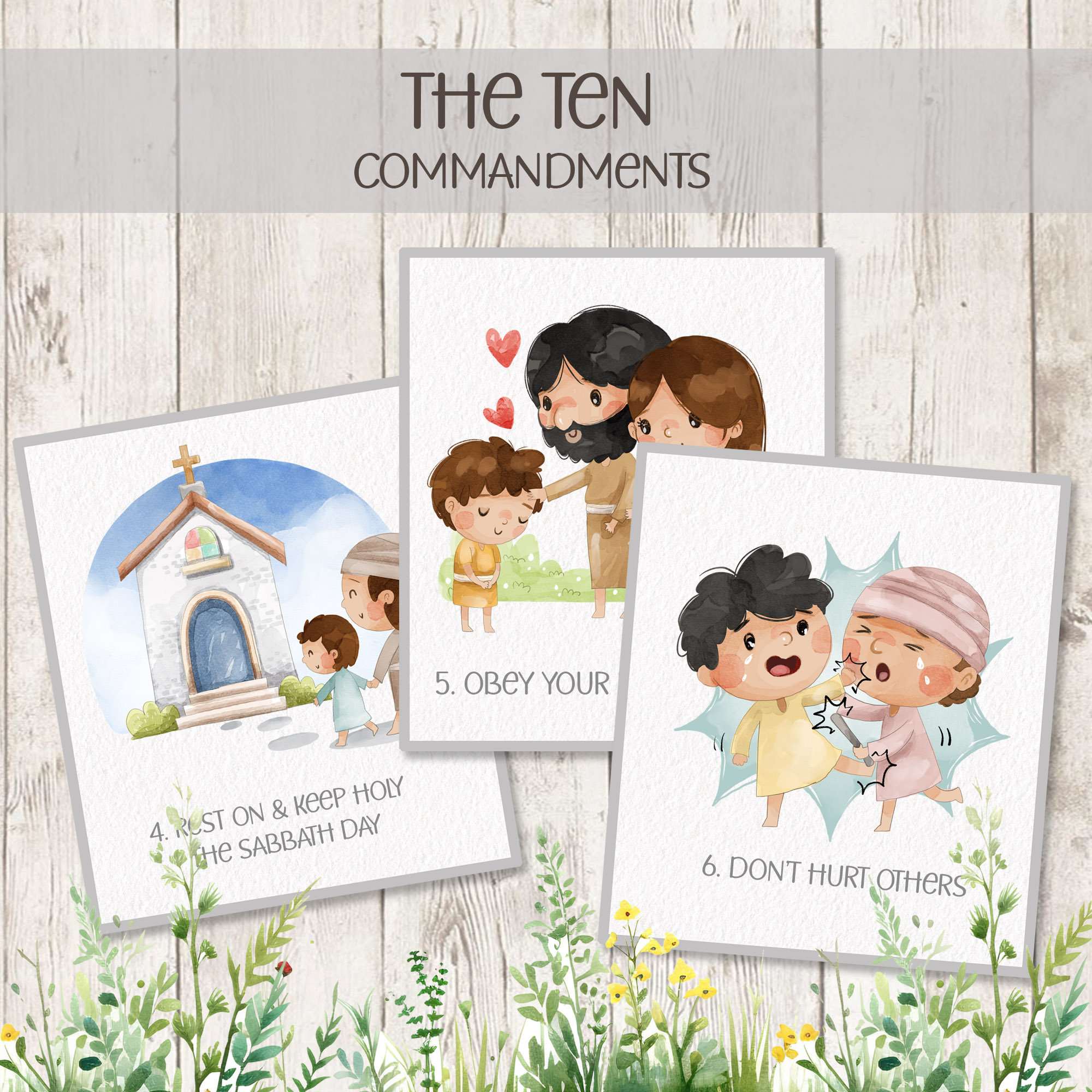 Ten Commandments Clip Art Bible Based Bible Characters Clipart PNG ...