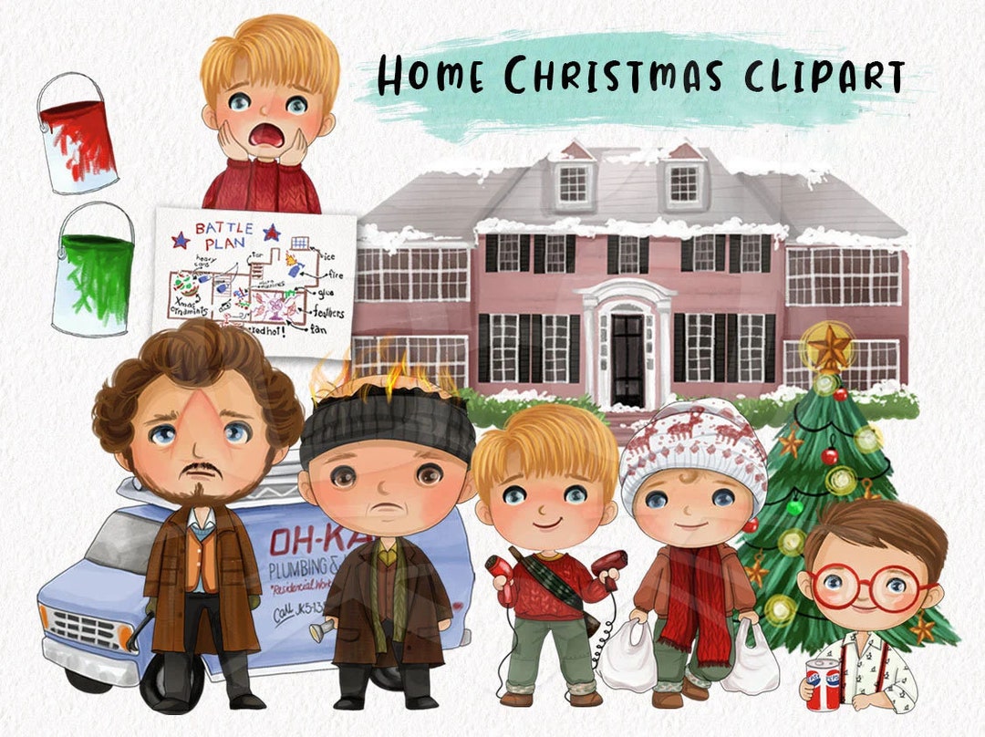 Christmas Boy Clipart, Hand Drawn Clipart Instant Download PNG File ...