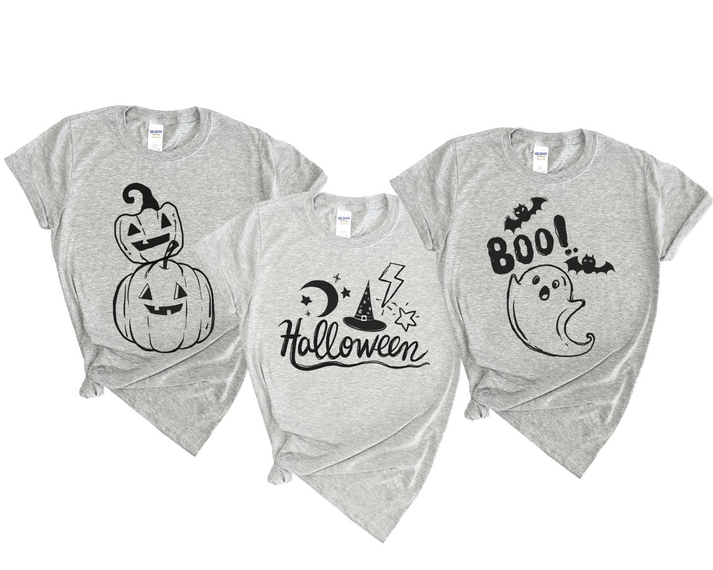 Hand Drawn Halloween, Halloween Doodle Clipart, Blackline Art Instant ...