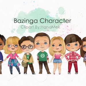 Bazinga Character Clipart , Hand Drawn Clipart Instant Download PNG ...
