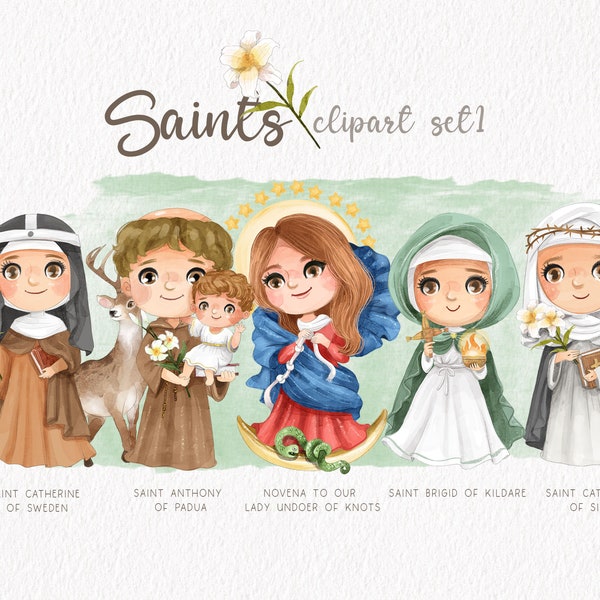 Saints Clipart - Etsy
