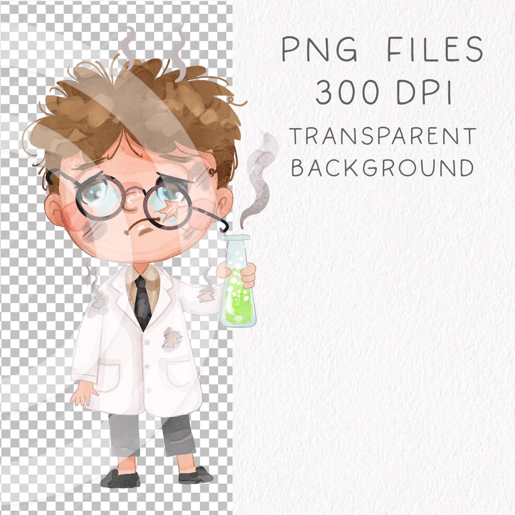 Laboratory Clipart, Cute Science Clipart, Kid Scientist Clip Art, Hand ...