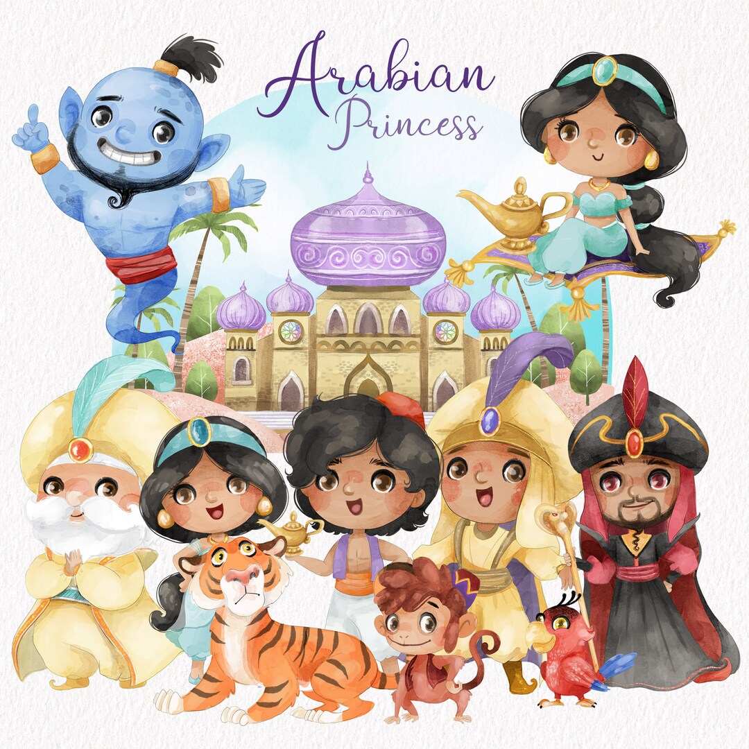 Arabian Princess Inspiration Clipart Instant Download PNG File - 300 ...