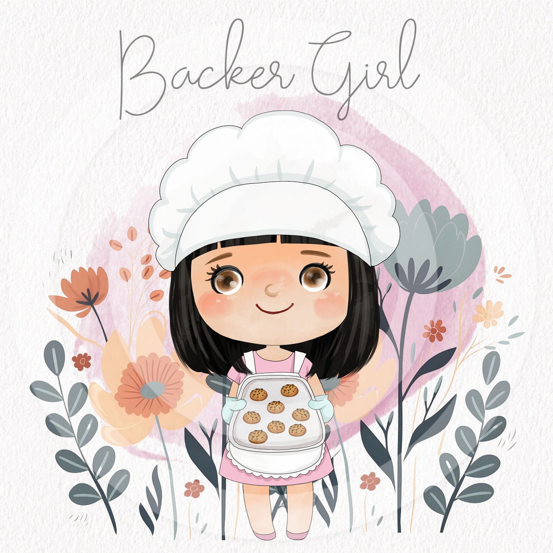 Baker Girls Clipart PNG Files 300 Dpi. - Etsy