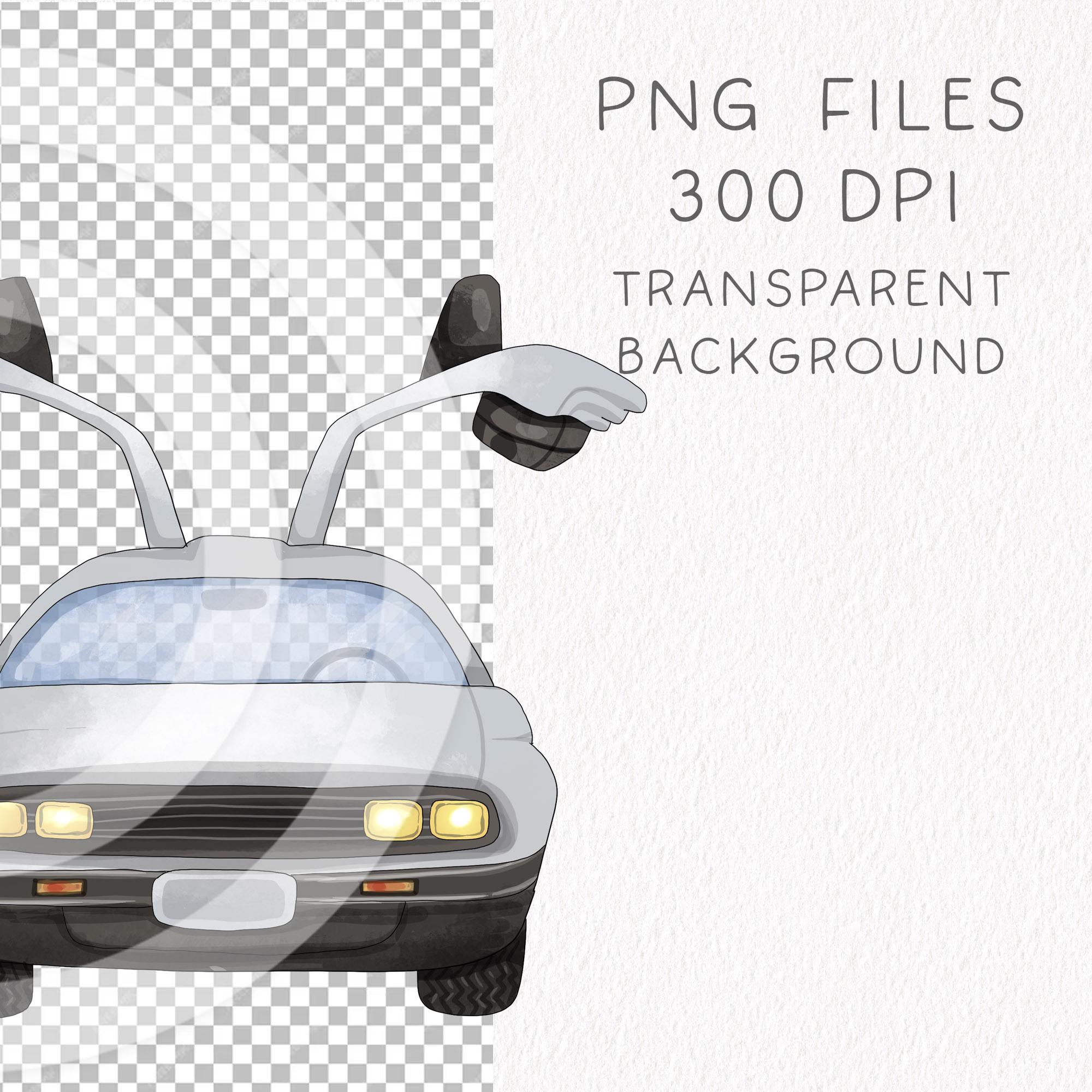Return to Future Clipart , Hand Drawn Clipart Instant Download PNG File ...