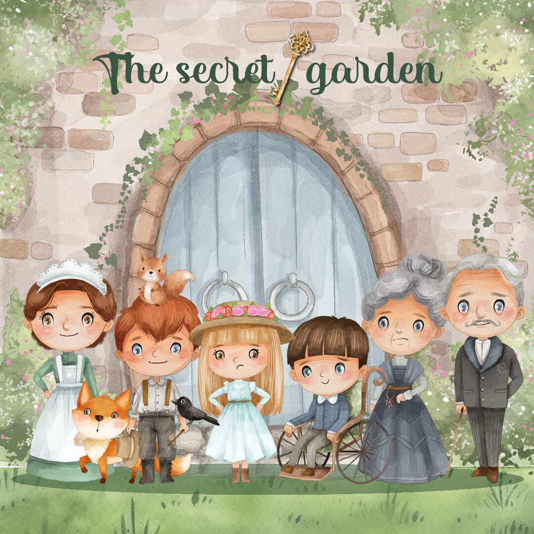 Secret Garden Clipart PNG Files. - Etsy