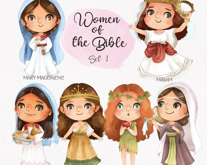 Women in the Bible Clip Art Collection - Etsy Canada