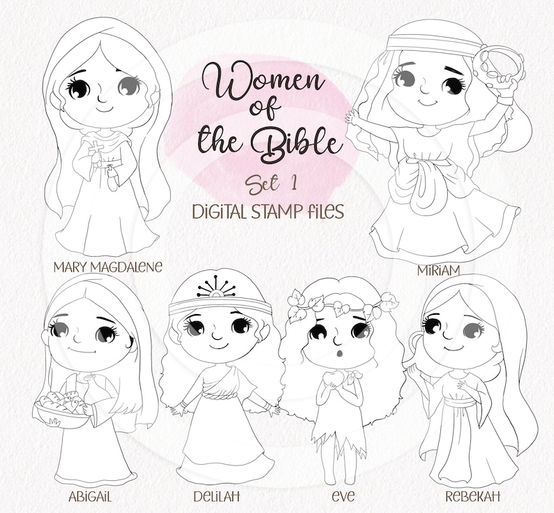 Women of the Bible Clipart: PNG Files (digital Download) - Etsy