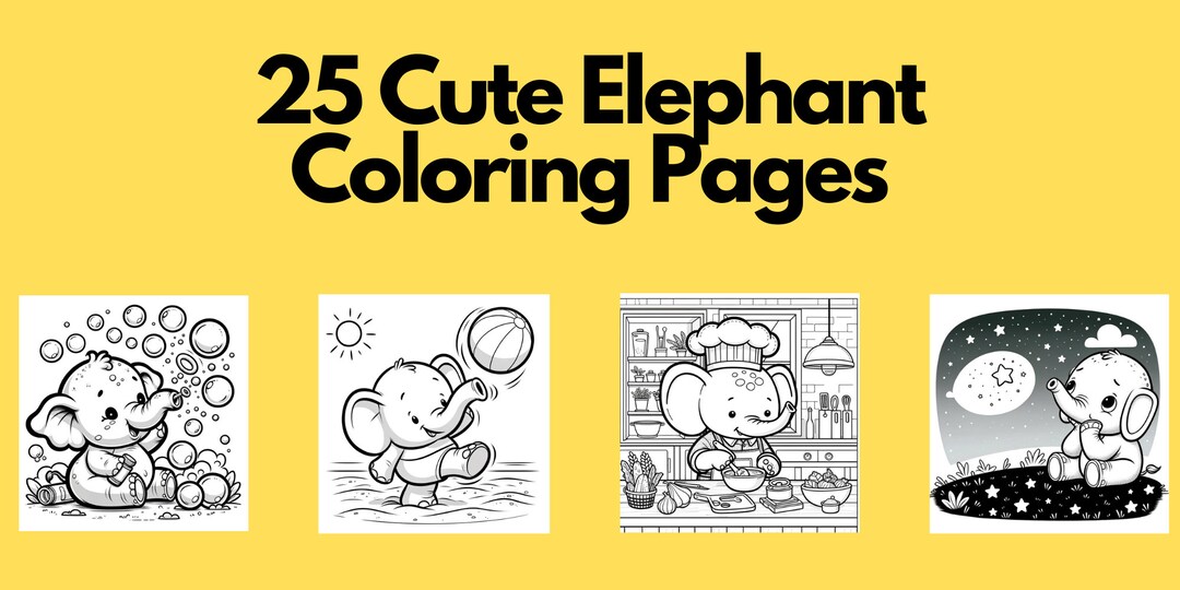25 Elephant Coloring Pages for Kids & Adults - Different Themes and ...