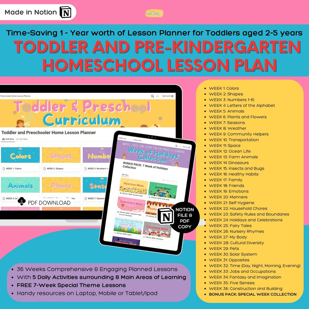 Engaging Day Care Toddler and Preschool Pre-kindergarten Homeschool ...