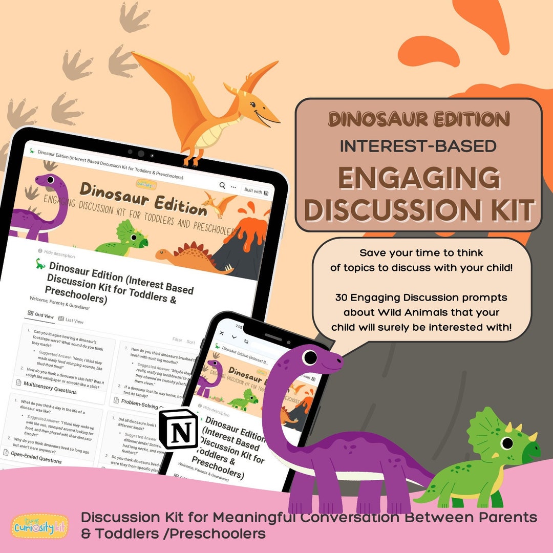 Discussion Kit About Dinosaurs for Kids Communication, Discussion ...