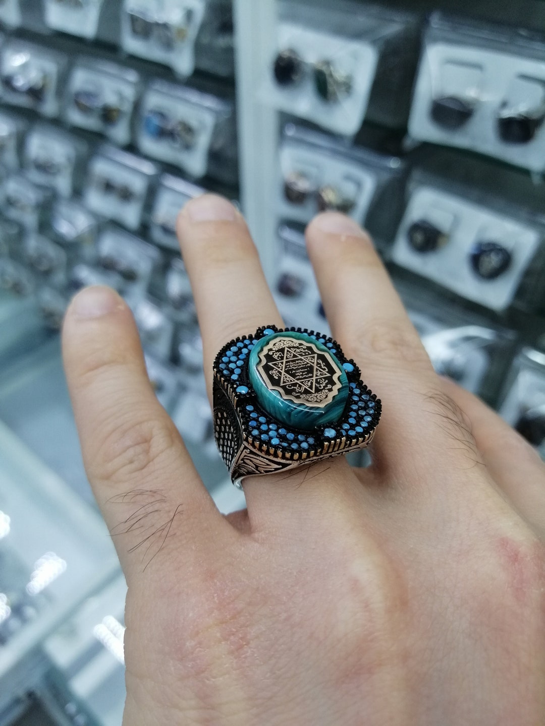 Solomon Ring, Seal of Solomon Ring, Star of David Ring, Silver Ring - Etsy