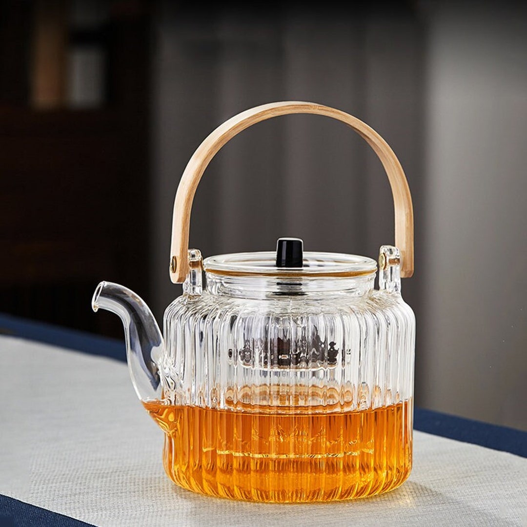 Glass Teapot Tea Steamer High Temperature Resistant Kettle Household ...