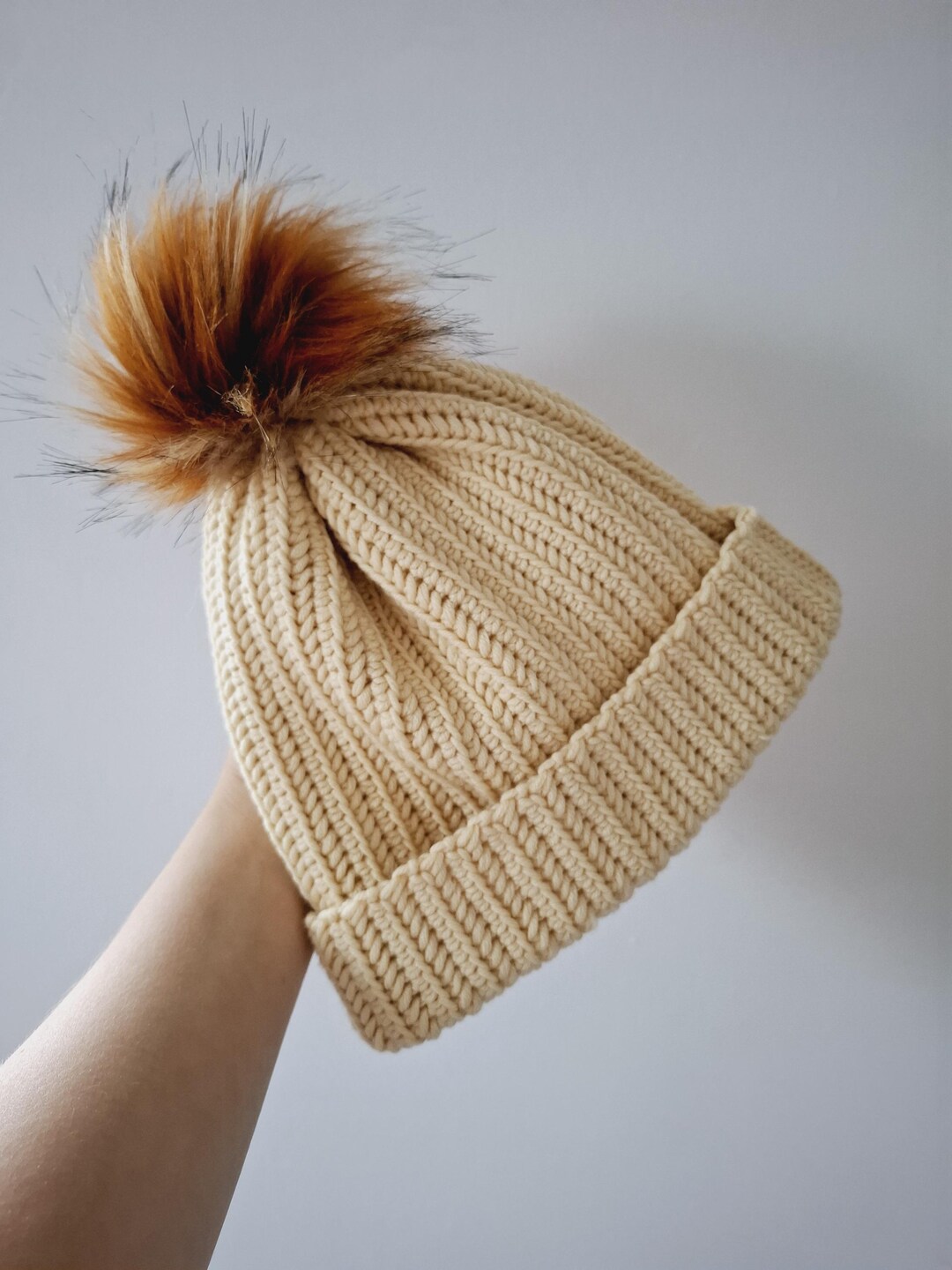 Bold Winter Accessory, Yellow Bobble Hat for Adventurous Women, Elegant ...
