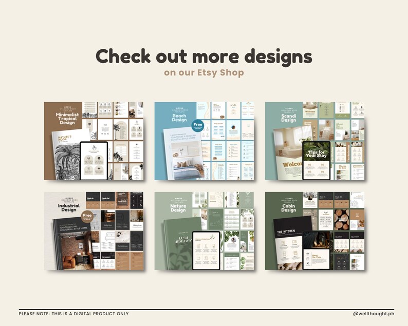 Chic Boho Airbnb, Villa Welcome Book Template, Airbnb Guest Book ...