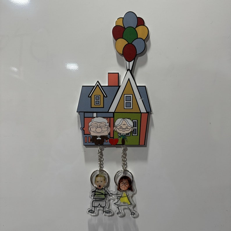 Customized UP House Key Holder. Personalized Face Key Holder up House ...