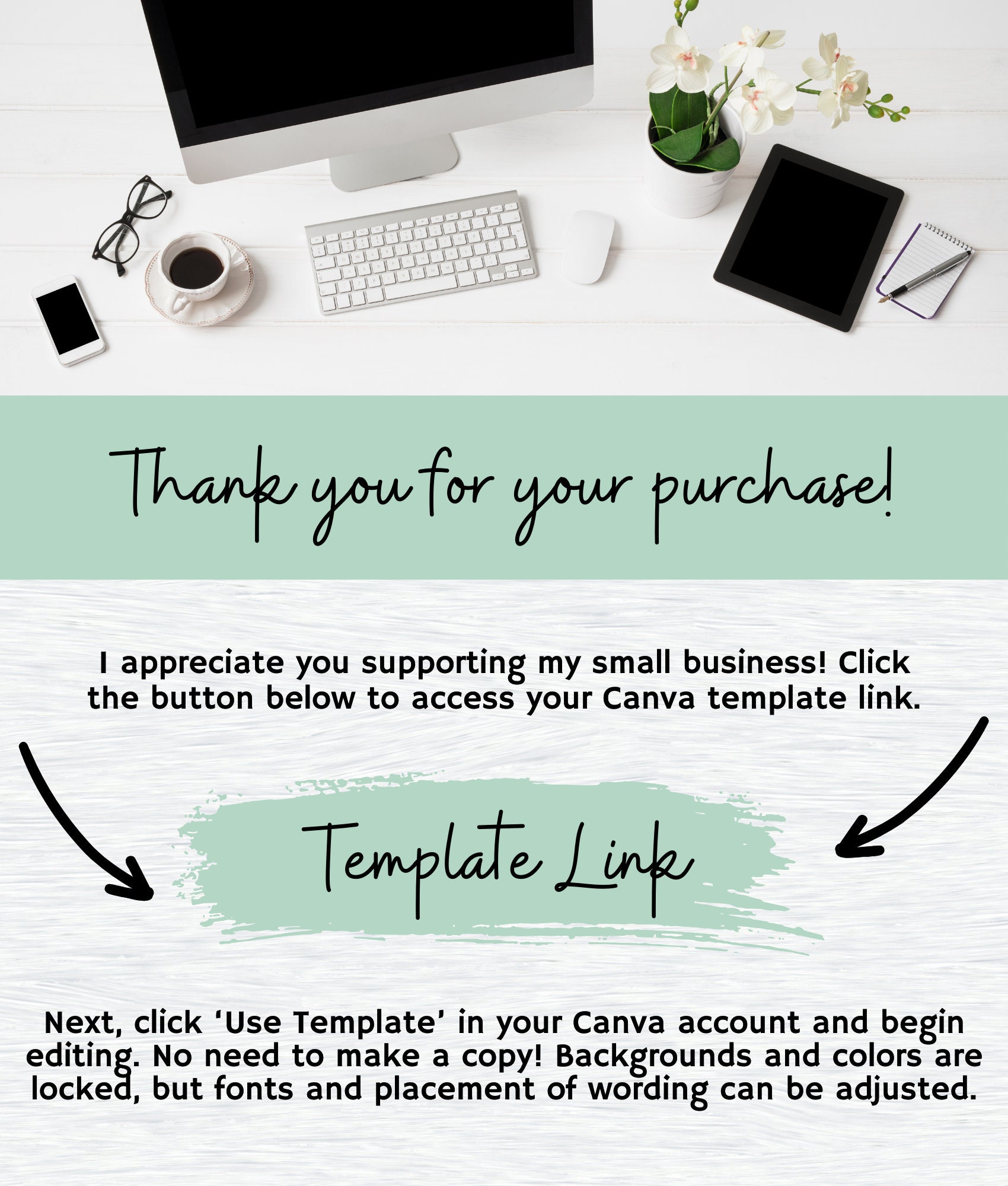 Digital Download, Editable Calendar, Editable Wallpaper, Desktop ...