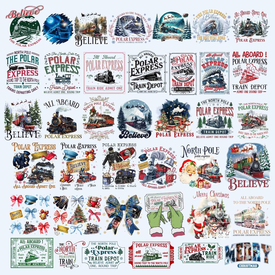 Paquete de imágenes PNG del Tren del Polo Norte: El Expreso Polar ...