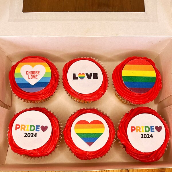 Pride Cupcake Toppers - Etsy