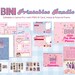 Bini Printables Bundle 2025: Cute Desk & Wall Calendars, Slam Book ...