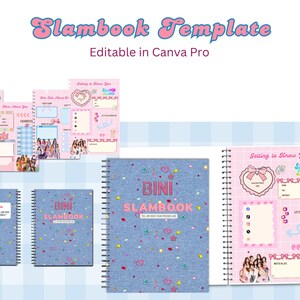 Bini Printables Bundle 2025: Cute Desk & Wall Calendars, Slam Book ...