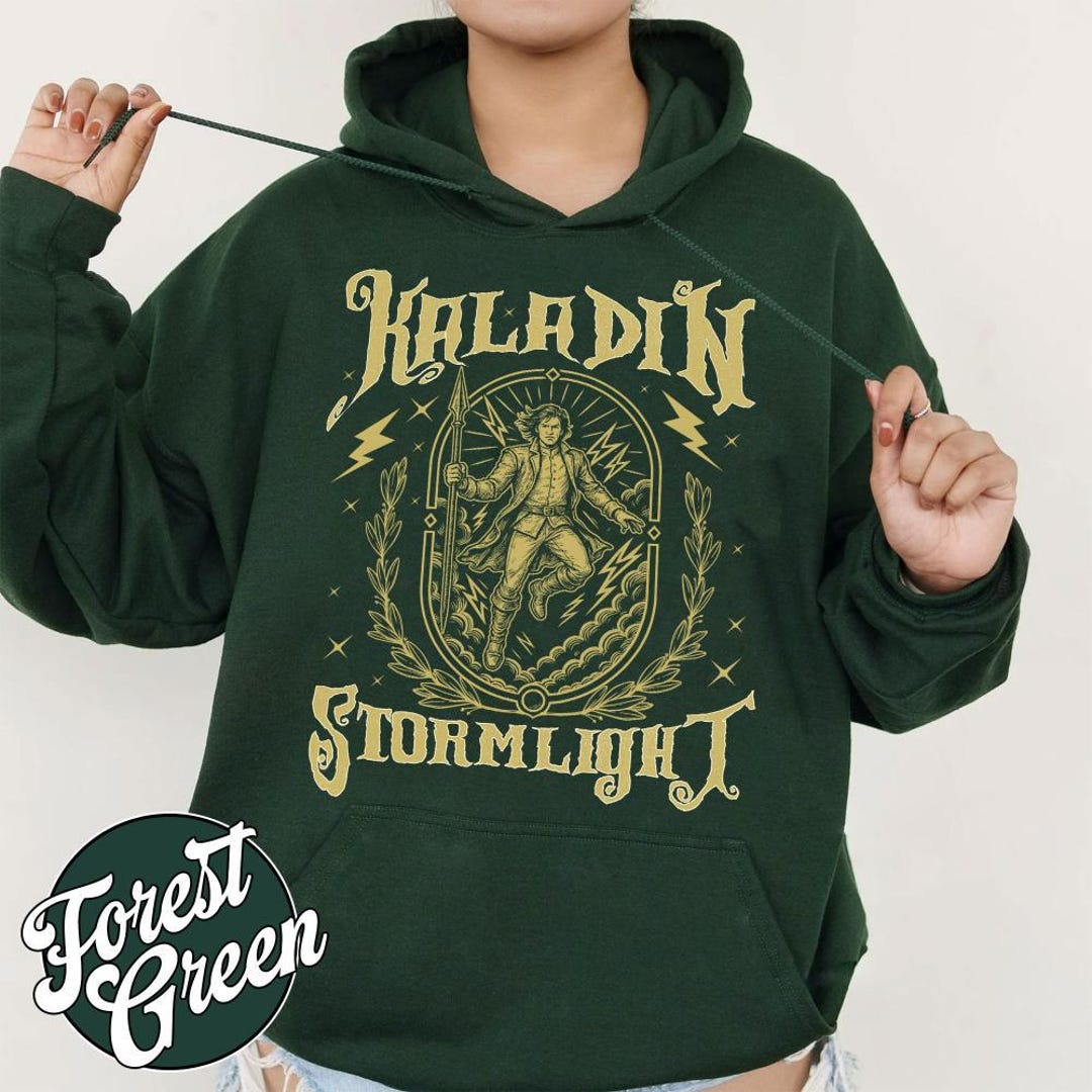 Kaladin Stormblessed Hoodie, Stormlight Archive Windrunner Shirt, City ...