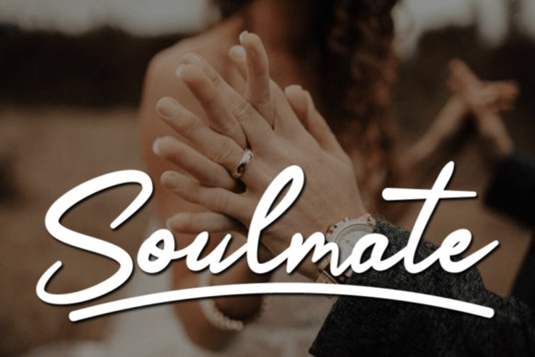 Soulmate Font, Elegant Font, Calligraphy Font, Modern Font, Commercial ...