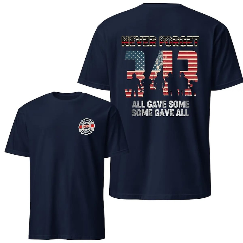343 Firefighter Tshirt - Etsy