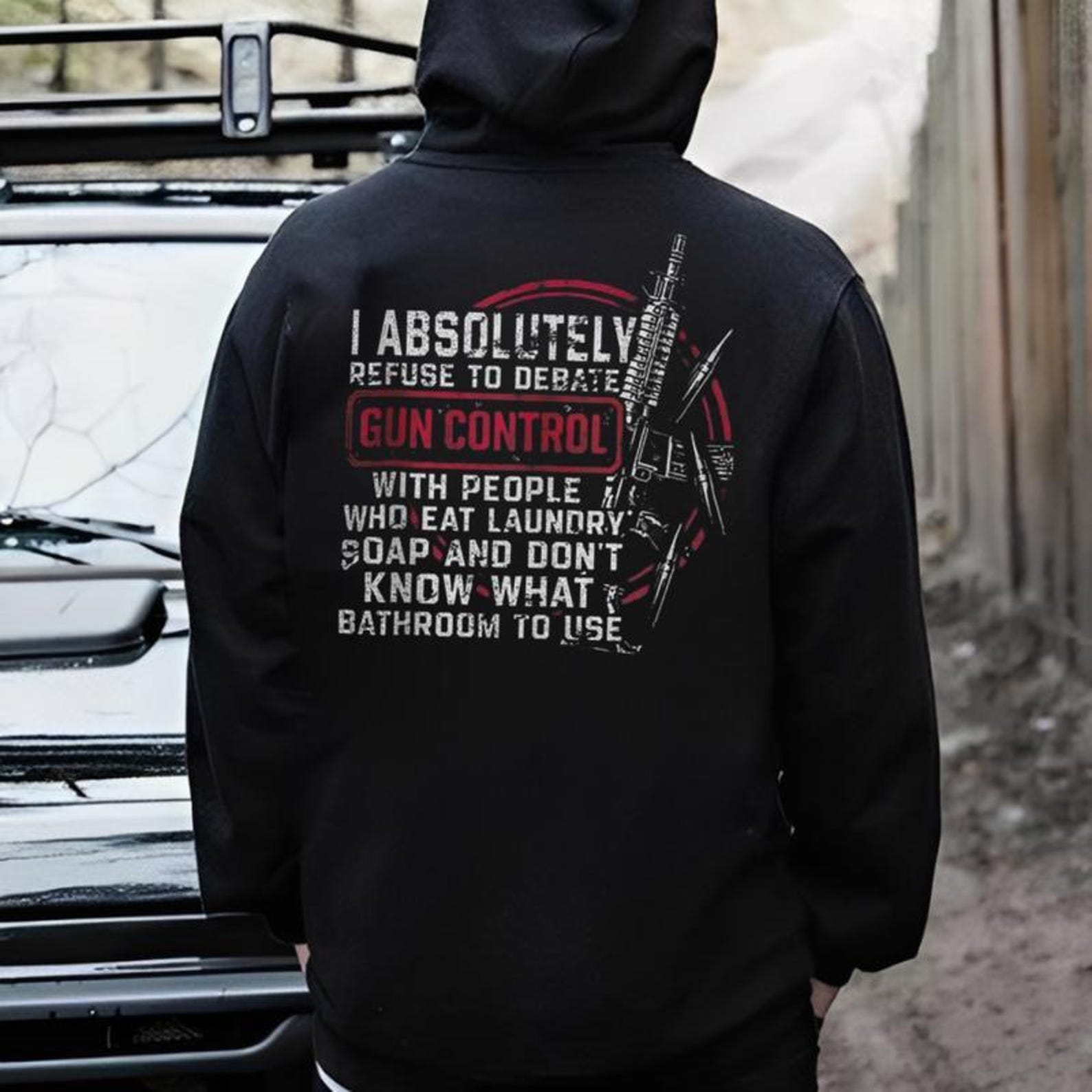 I Absolutely Refuse to Debate Gun Control Shirt, Usa Patriotic Pro Gun ...