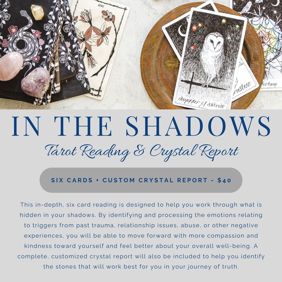 In the Shadows Inner Shadow Work Tarot Reading and Custom Crystal ...