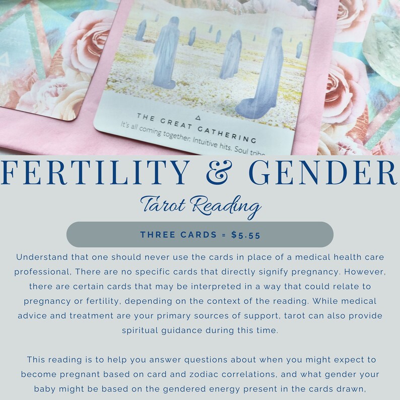 Fertility and Gender Reading - Pregnancy Tarot Reading - Etsy