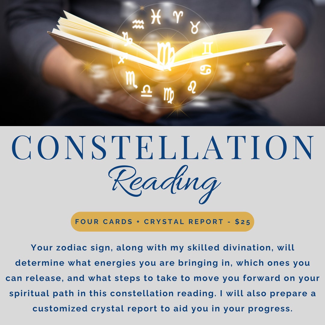 Constellation Reading - Zodiac Sign Tarot Card Reading - Etsy