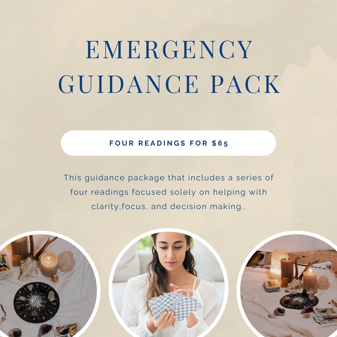 Emergency Guidance Package of Four Tarot Readings - Decision Making and ...
