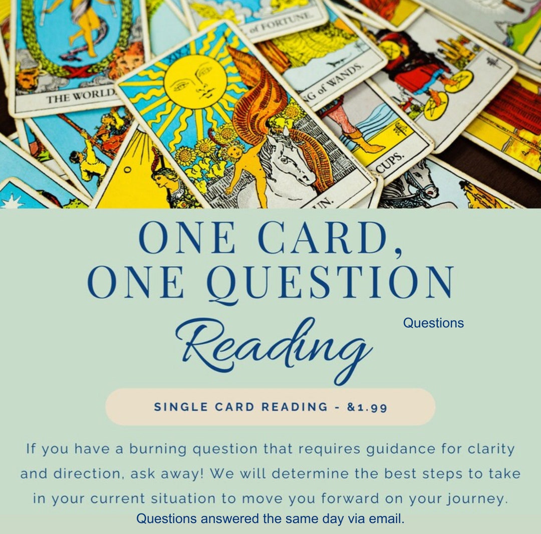 One Question One Card Quick Tarot Reading Fast Response - Etsy