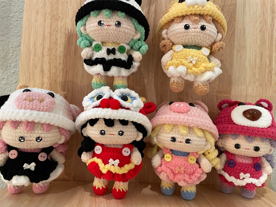 Crochet Doll Keychain, Doll Bag Charm, Doll Bag Accessory, Gift for ...