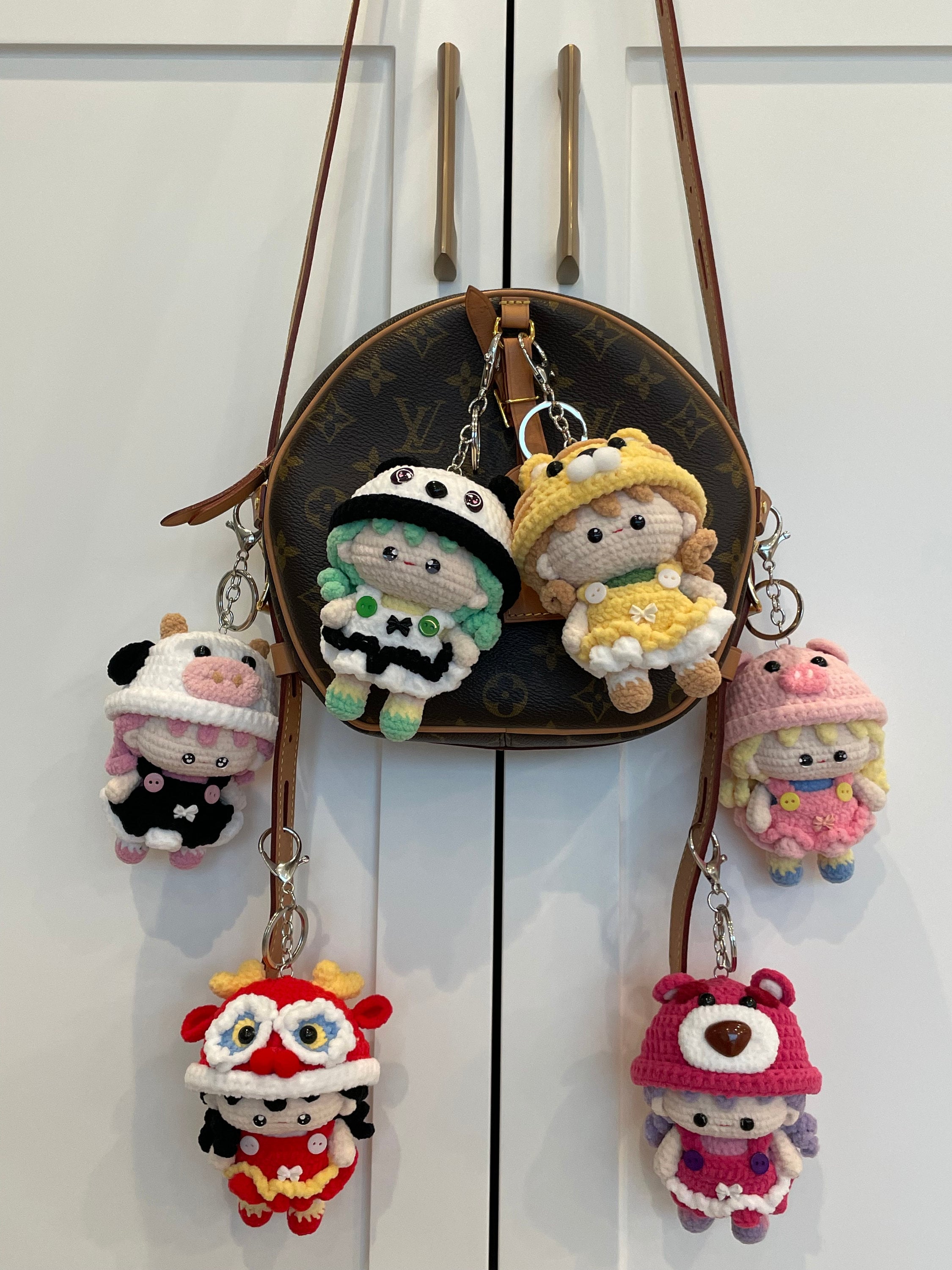 Crochet Doll Keychain, Doll Bag Charm, Doll Bag Accessory, Gift for ...