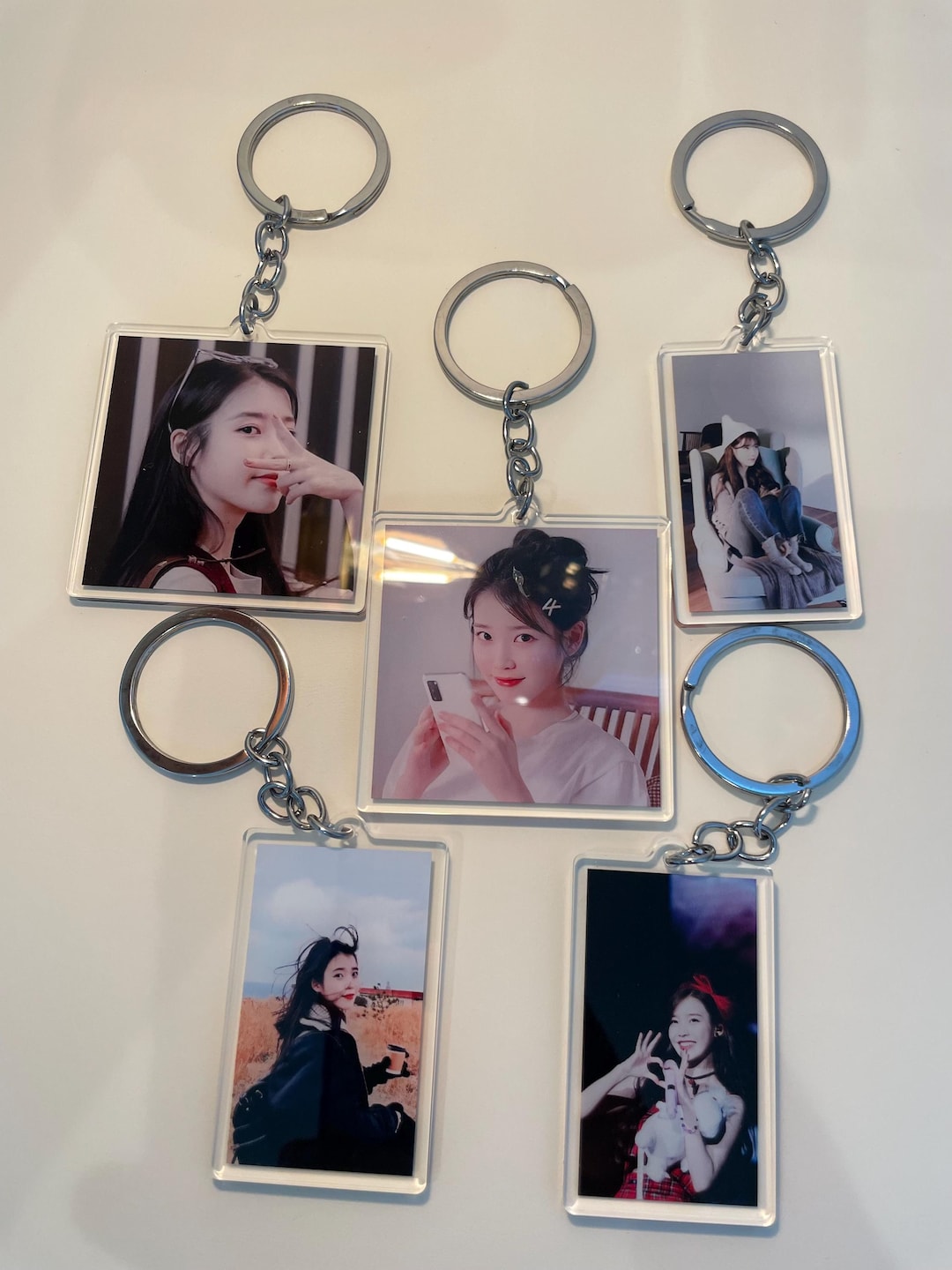IU Acrylic Photocard Keychain, Bag Accessory, Bag Charm, Gift Ideas ...