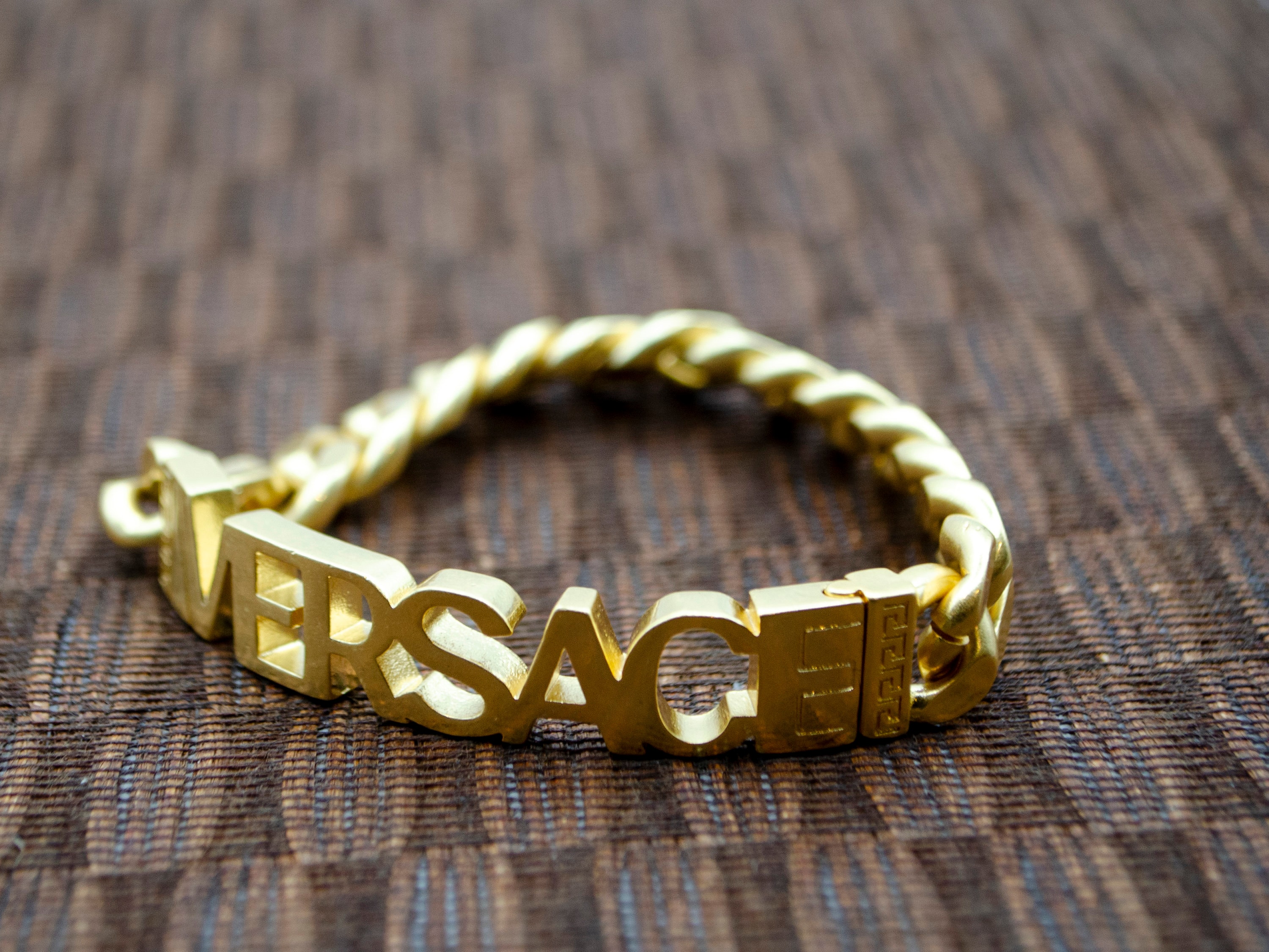 Vintage Versace Medusa Men Gold Metal Bracelet - Etsy
